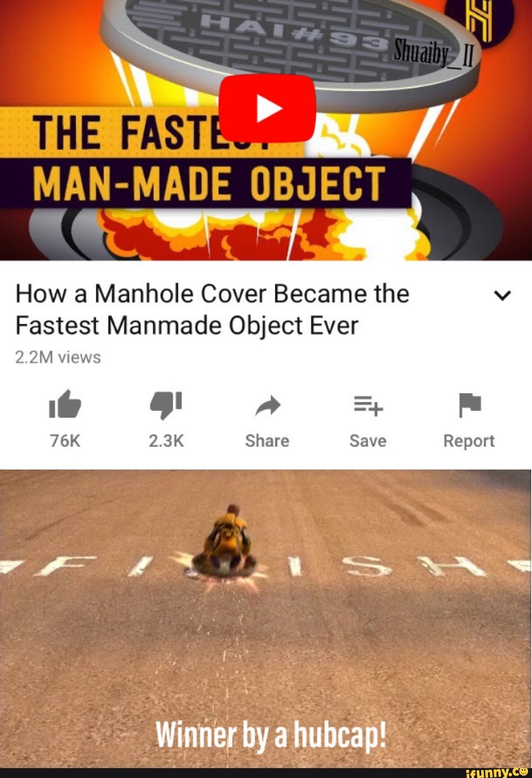 How a Manhole Cover Became the Fastest Manmade Object Ever 2.2M views ...