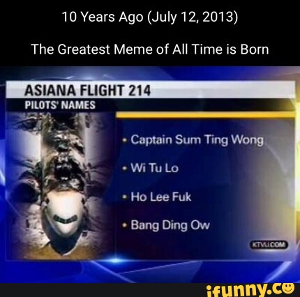 10 Years Ago (July 12, 2013) The Greatest Meme of All Time is Born ...