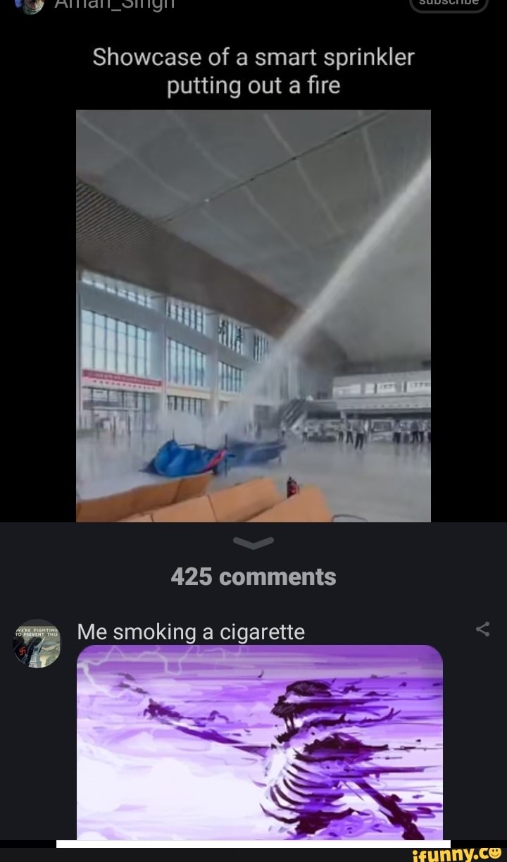 Showcase of a smart sprinkler putting out a fire 425 comments Me ...