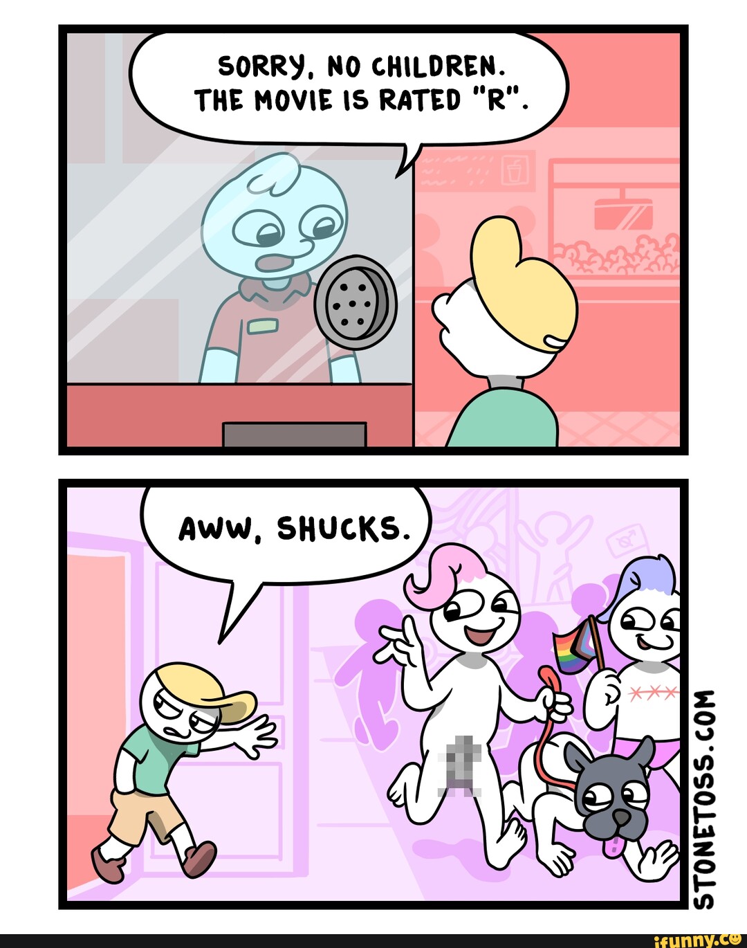 SORRY, NO CHILDREN. THE MOVIE IS RATED "R". SHUCKS. - iFunny