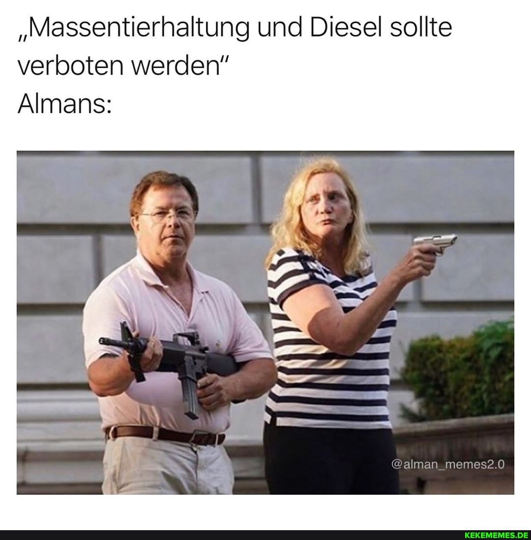 "Massentierhaltung und Diesel sollte verboten werden" Almans: @ alman ...