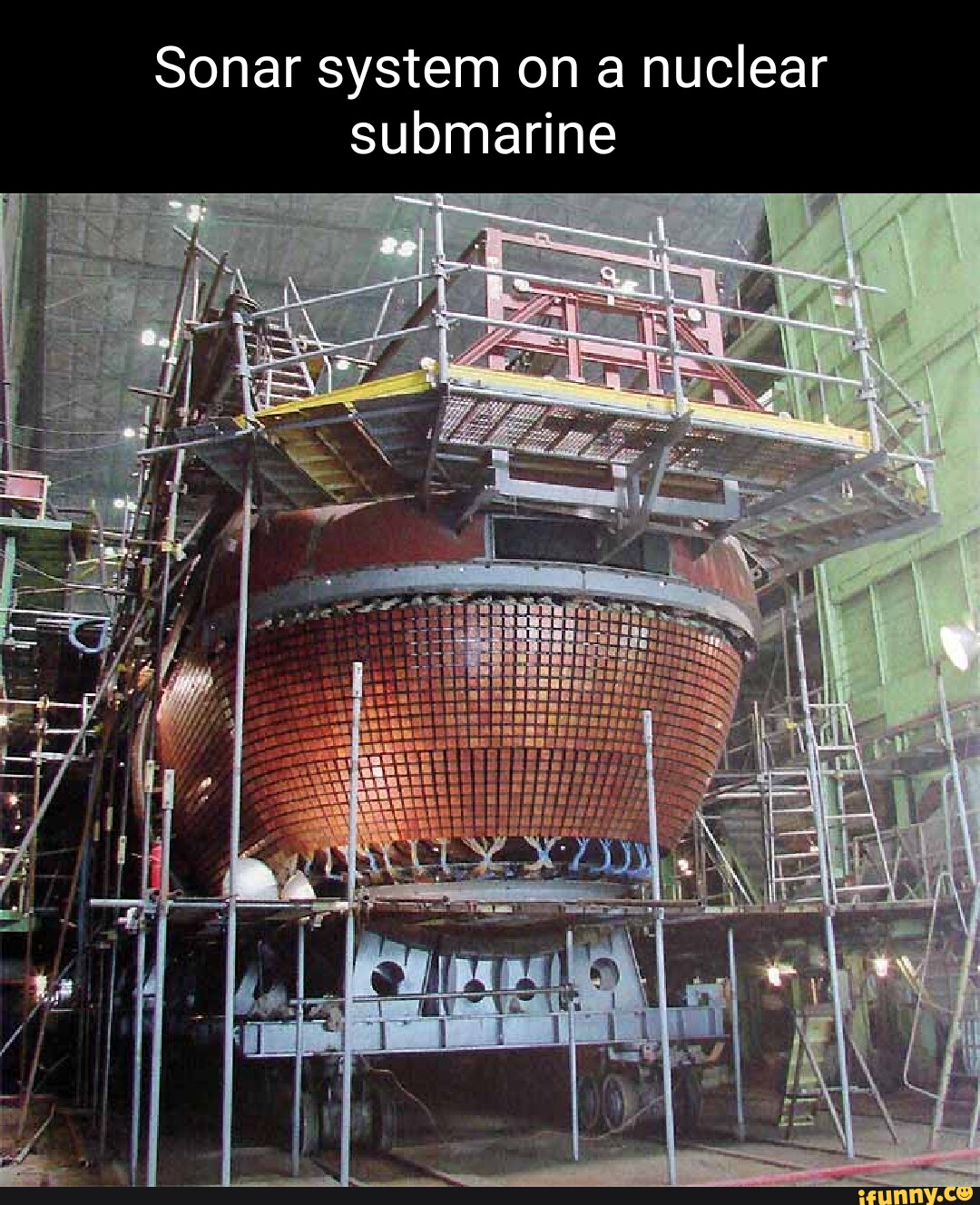 Sonar system on a nuclear submarine te; - iFunny