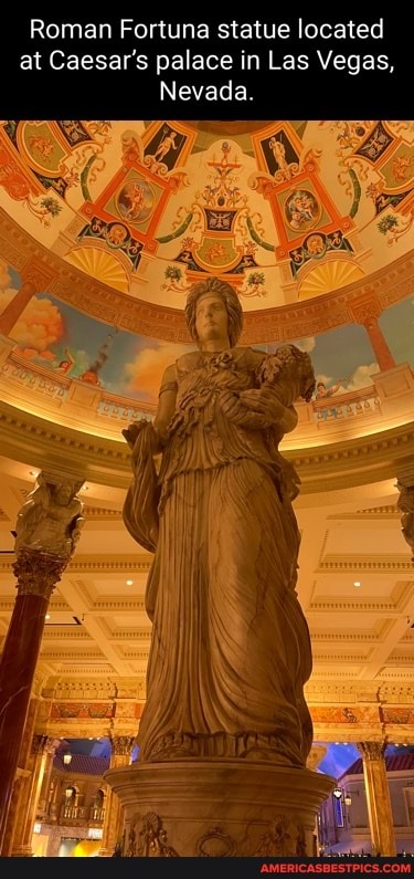 Roman Fortuna statue located at Caesar's palace in Las Vegas, Nevada ...