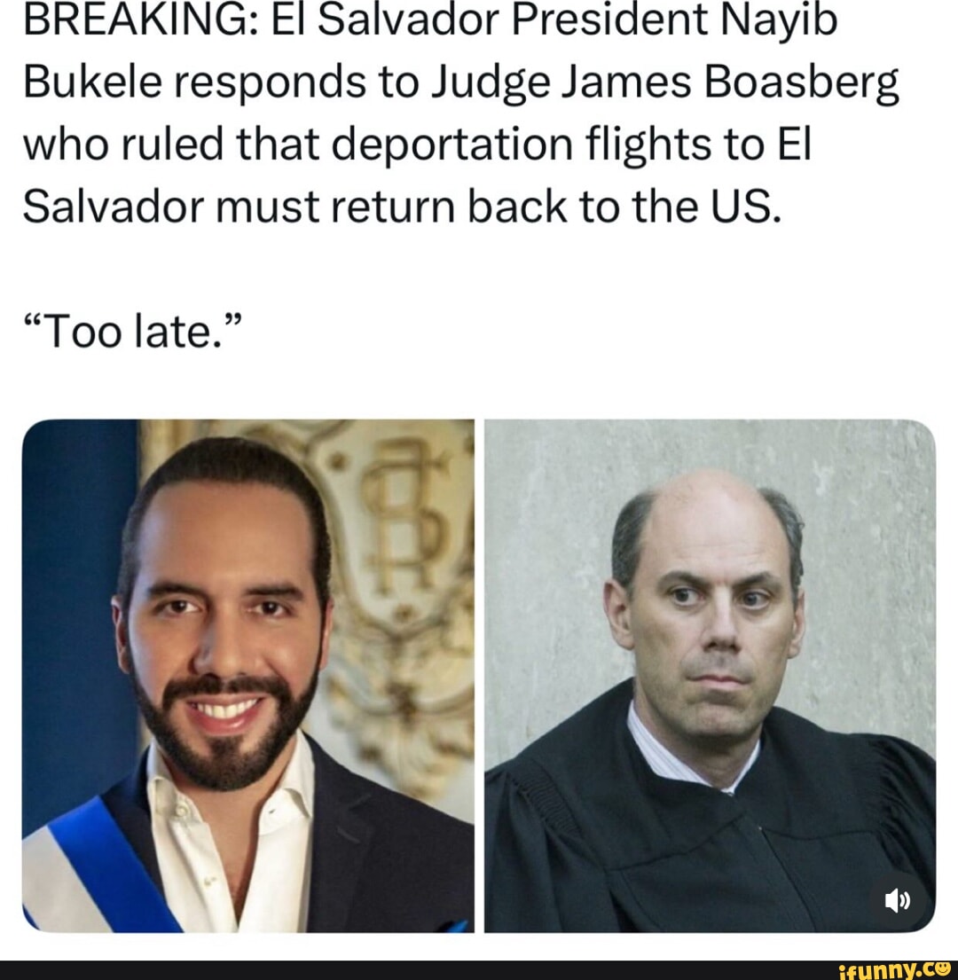 BREAKING: El Salvador President Nayib Bukele responds to Judge James ...