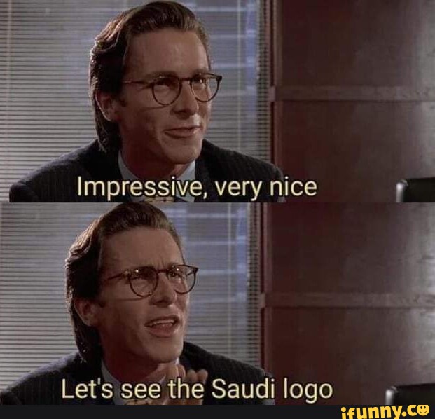 Impressive, very nice Let's see the Saudi logo - iFunny