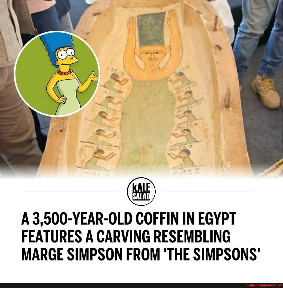 A 3,500-year-old coffin unearthed in Minya, Egypt, features a carving ...