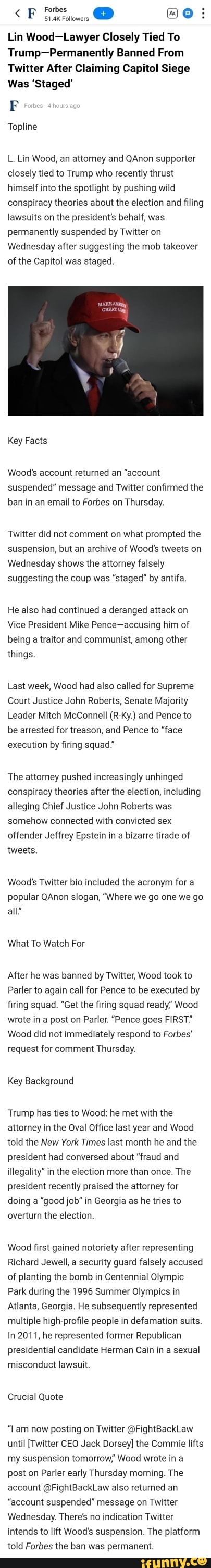 Forbes F iicrotonecs SD BO: Lin Wood-Lawyer Closely Tied To Trump ...