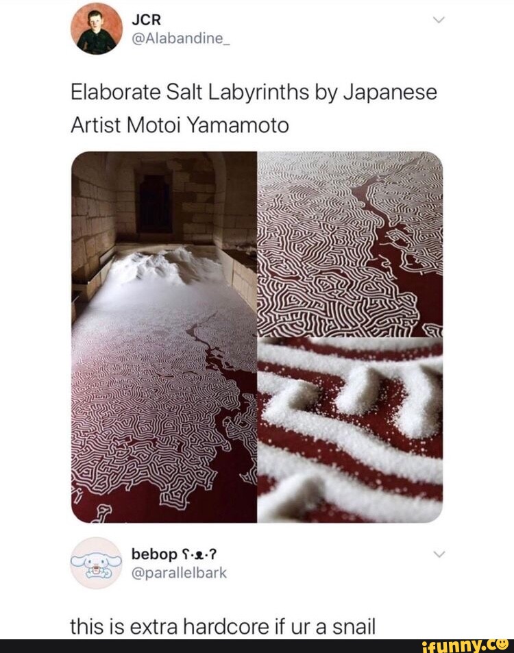 @Alabandine_ Elaborate Salt Labyrinths by Japanese Artist Motoi ...