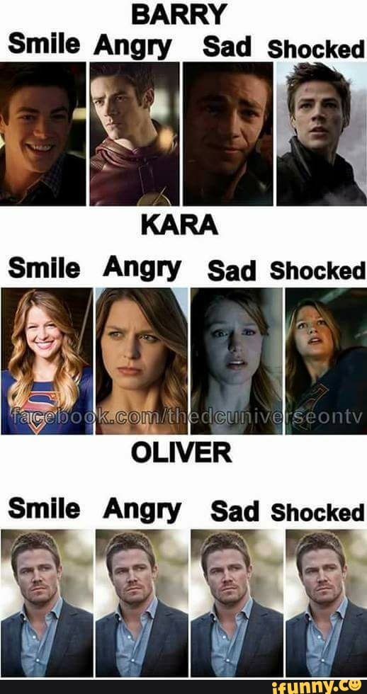 BARRY Smile Angry Sad Shocked OLIVER Smile Angry Sad Shocked - iFunny