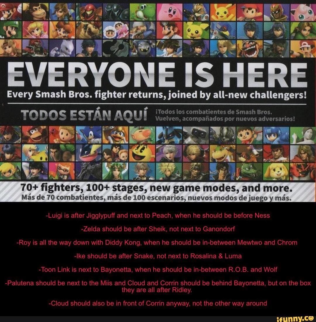 EVERYONE IS HERE Every Smash Bros. fighter returns, joined by all-new ...