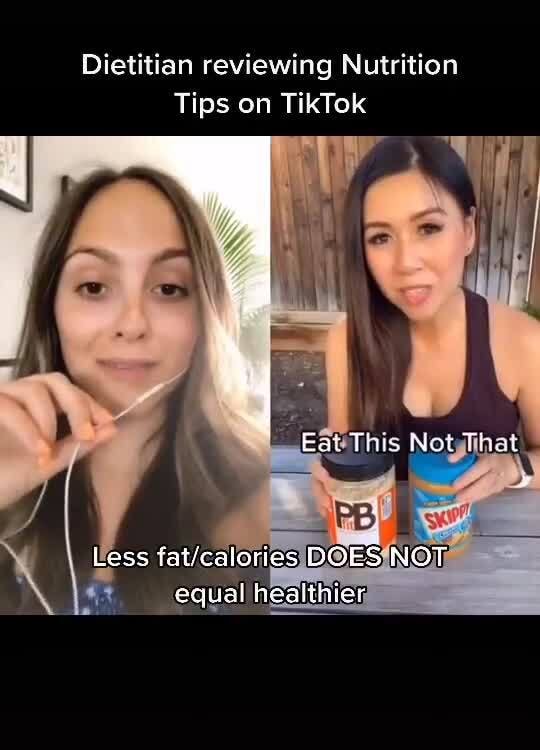 Dietitian reviewing Nutrition Tips on TikTok - )