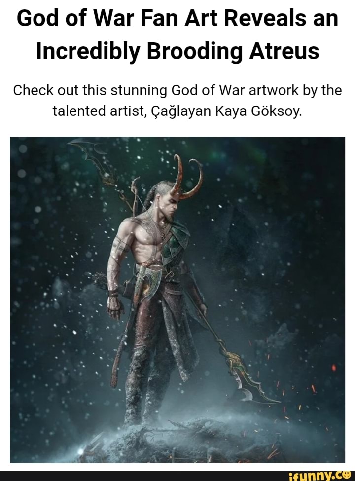 God of War Fan Art Reveals an Incredibly Brooding Atreus Check out this ...