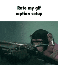 Rate my gif caption setup - iFunny