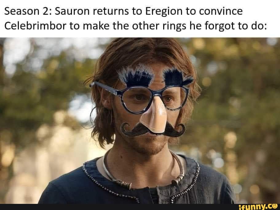 Season 2: Sauron returns to Eregion to convince Celebrimbor to make the ...