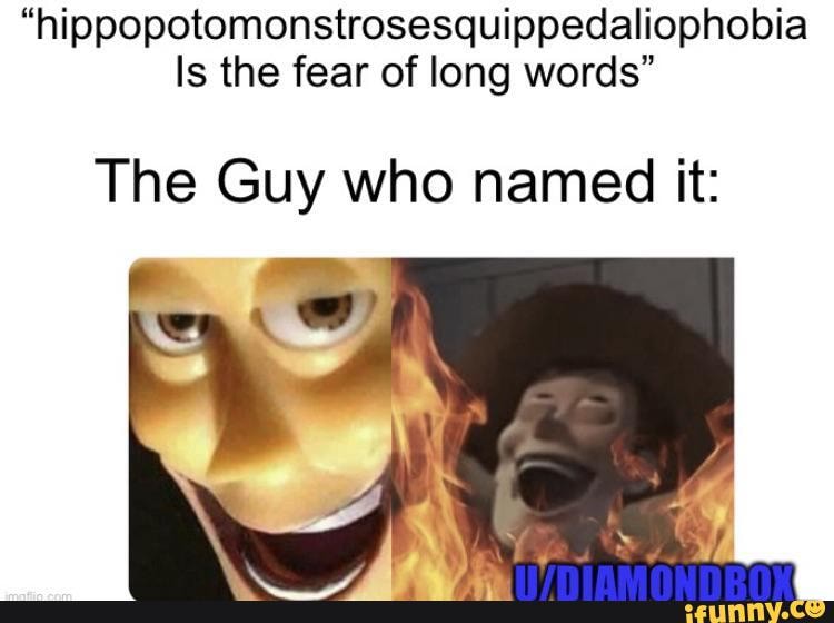 "hippopotomonstrosesquippedaliophobia Is the fear of long words" The ...