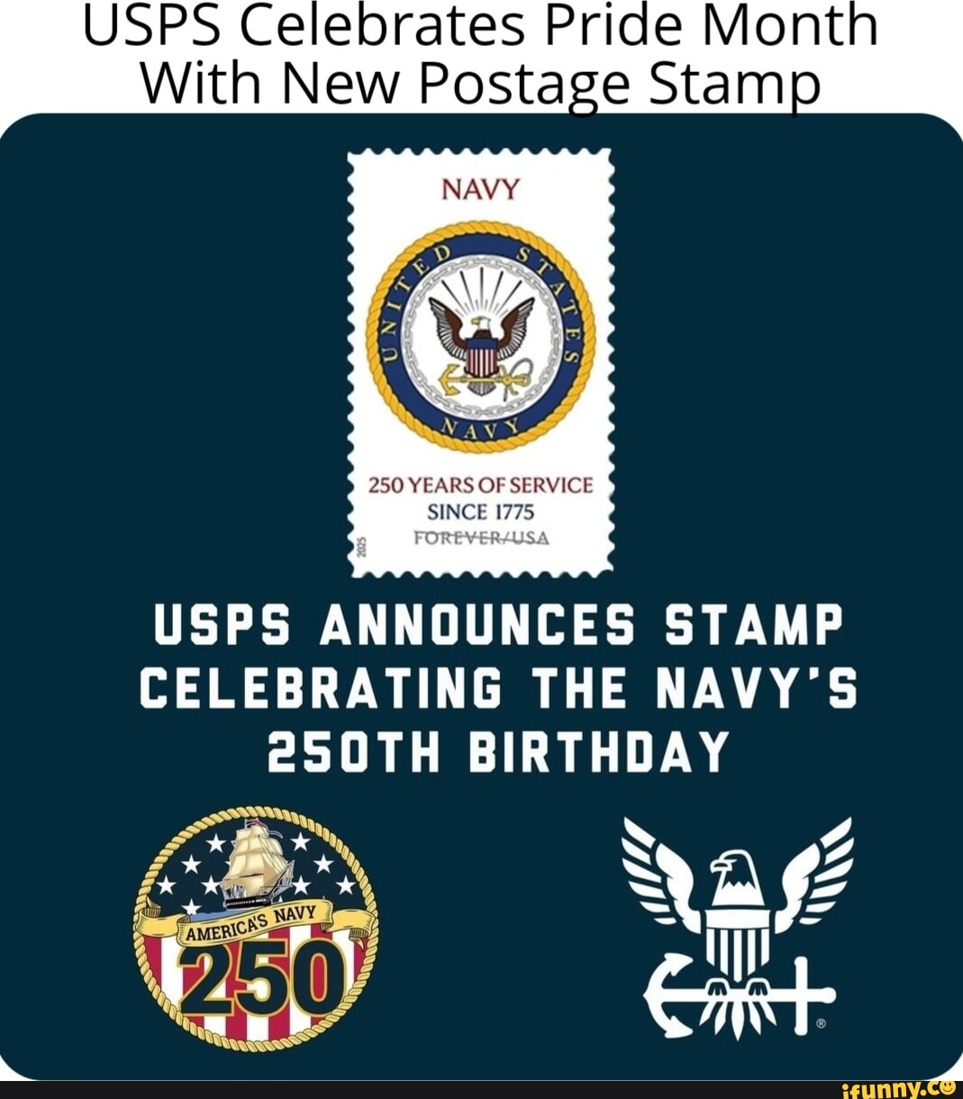 USPS Celebrates Pride Month With New Postage Stamp 250 YEARS OF SERVICE ...