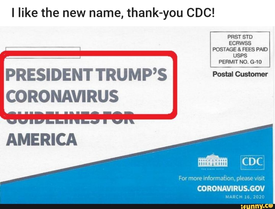 I like the new name, thank-you CDC! PERMIT NO. G-10 Postal Customer ...