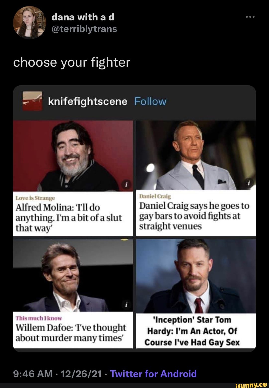 Knifefightscene memes. Best Collection of funny Knifefightscene ...