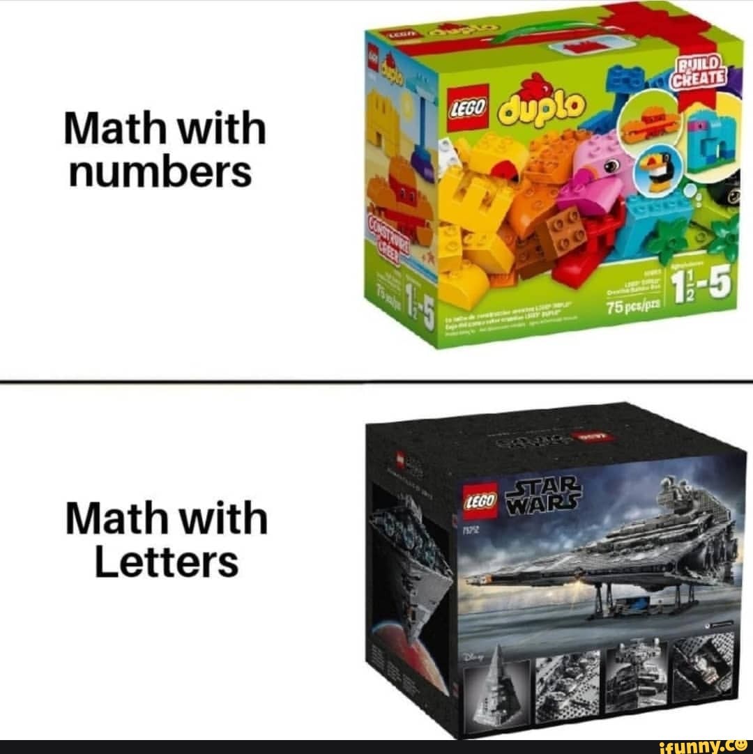 Math with numbers Math with Letters - iFunny