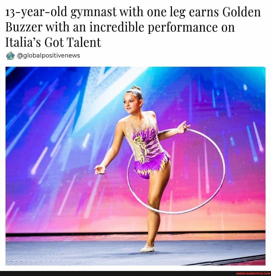 13-year-old gymnast with one leg earns Golden Buzzer with an incredible ...