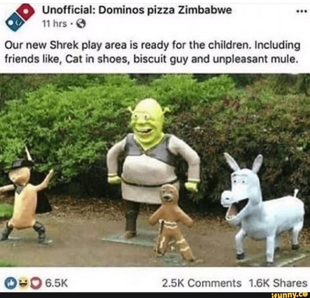 Unofficial: Dominos pizza Zimbabwe Our new Shrek play area is ready for ...