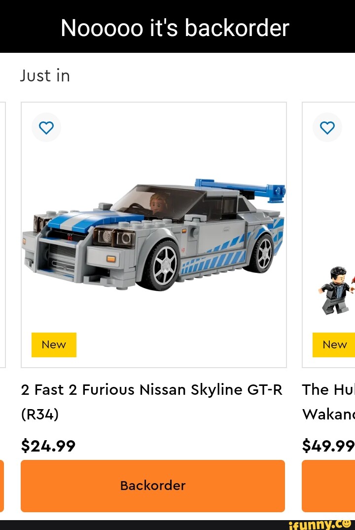 Just in 2 Fast 2 Furious Nissan Skyline GT-R The Hu Wakan $24.99 ...