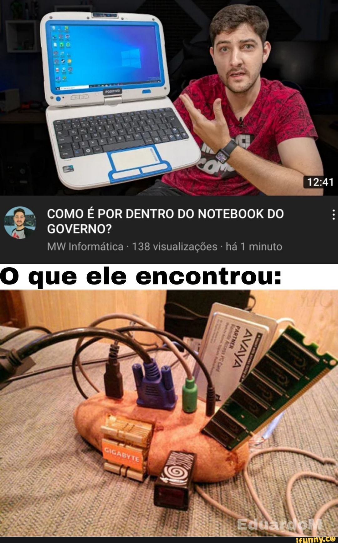 COMO É POR DENTRO DO NOTEBOOK DO GOVERNO? MW Informática - 138 ...