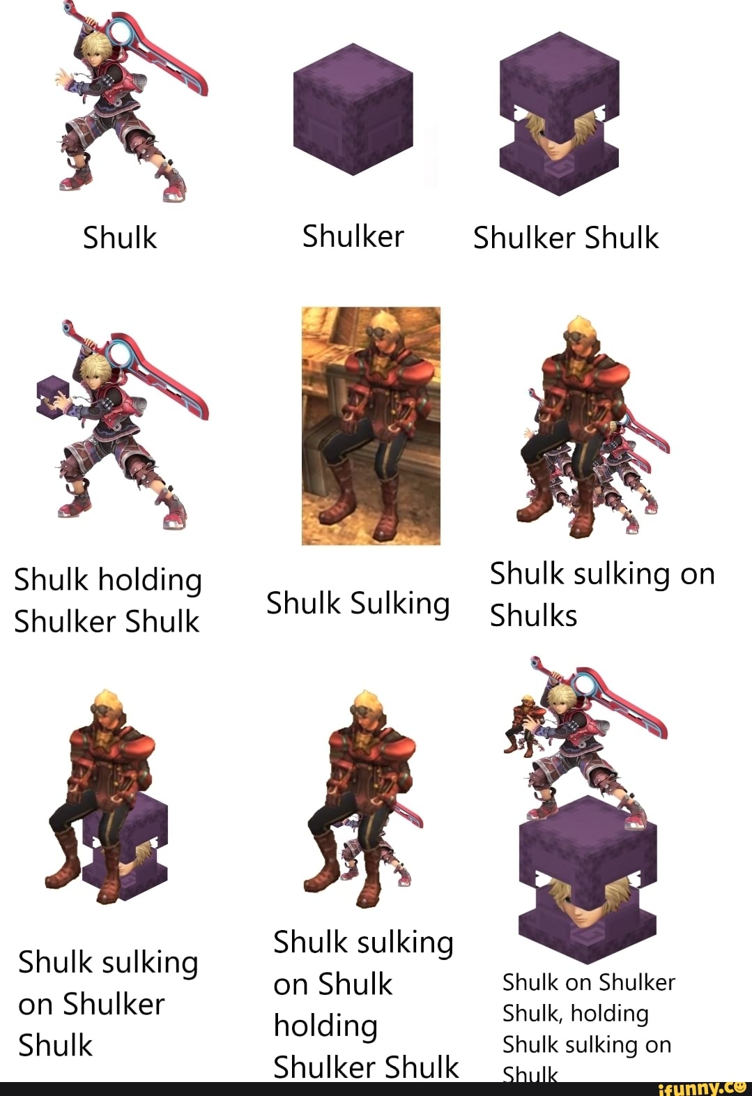 Shulk holding _ Shulk sulking on Shulker Shulk Shu'k Sª'km Shulks ...