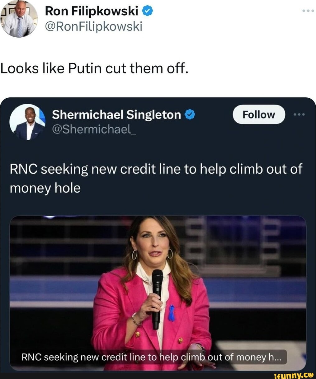 Ron Filipkowski @RonFilipkowski Looks like Putin cut them off ...