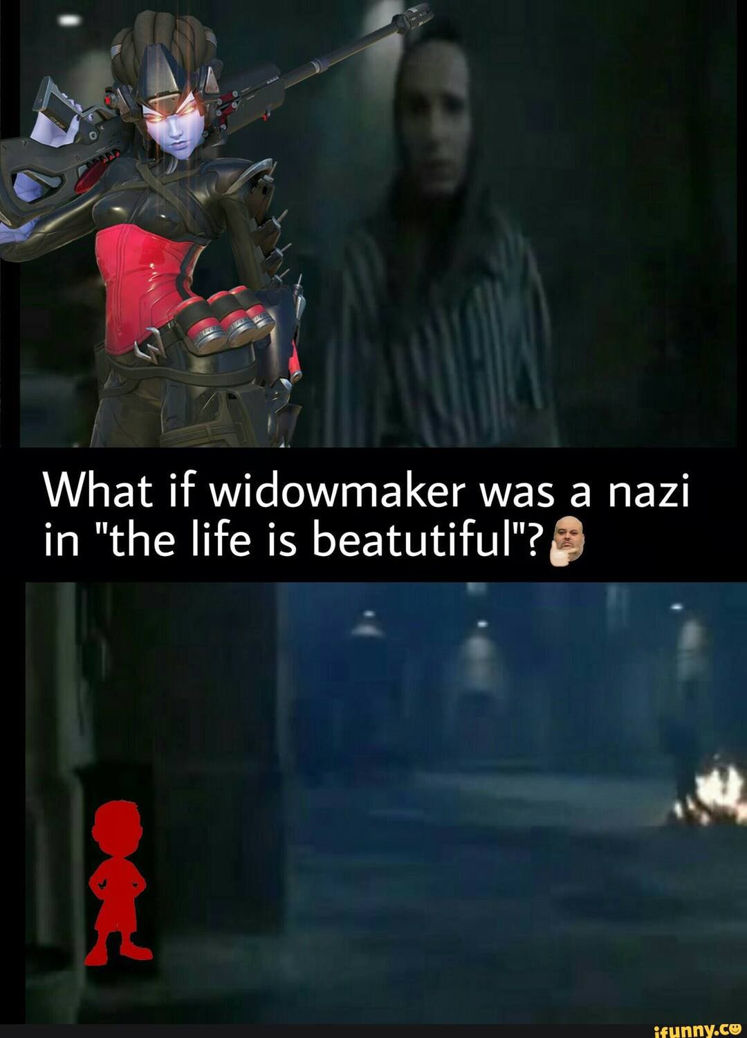 What if widowmaker was a nazi in "the life is beatutiful"? - iFunny