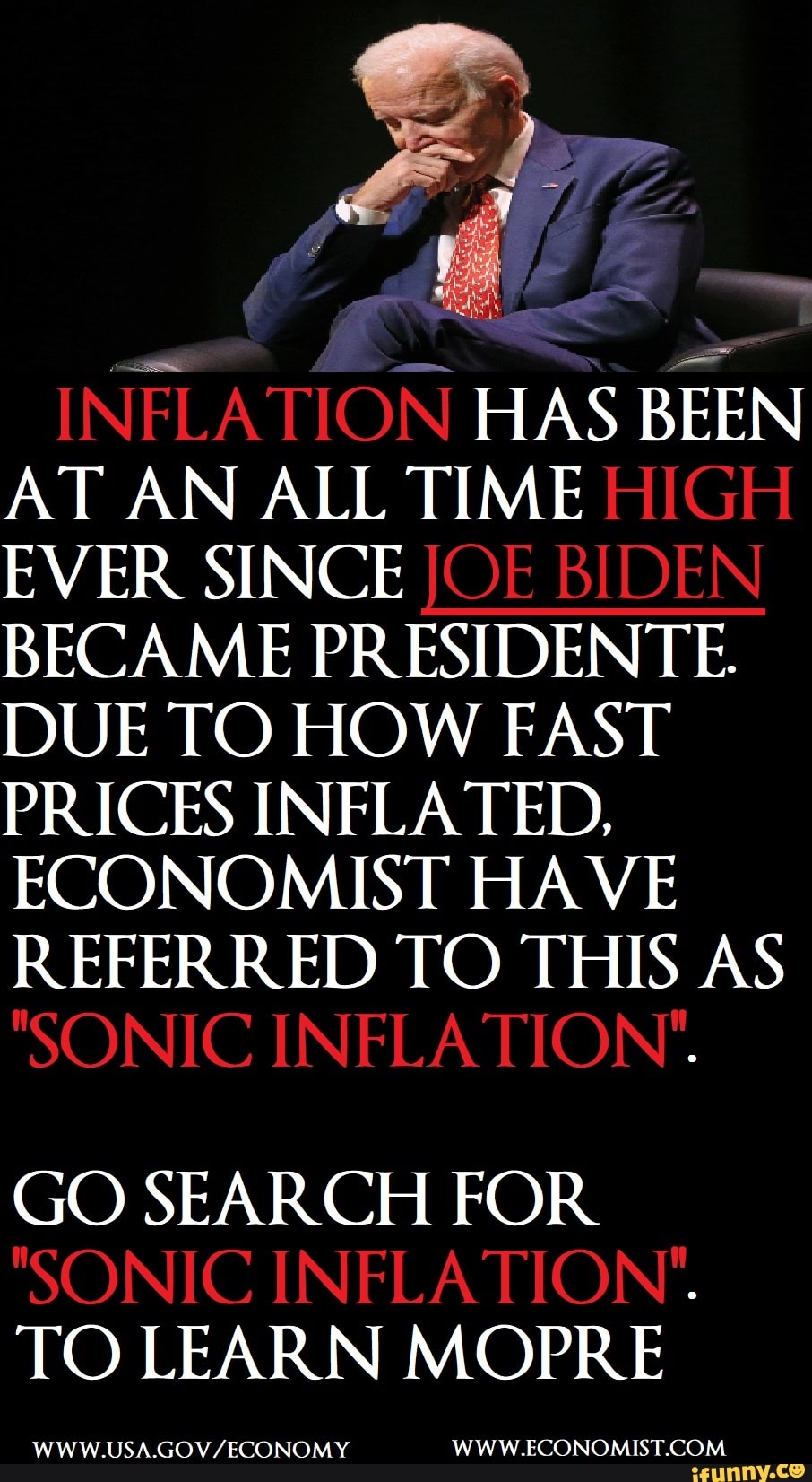 INFLATION HAS BEEN AT AN ALL TIME HIGH EVER SINCE JOE BIDEN BECAME ...