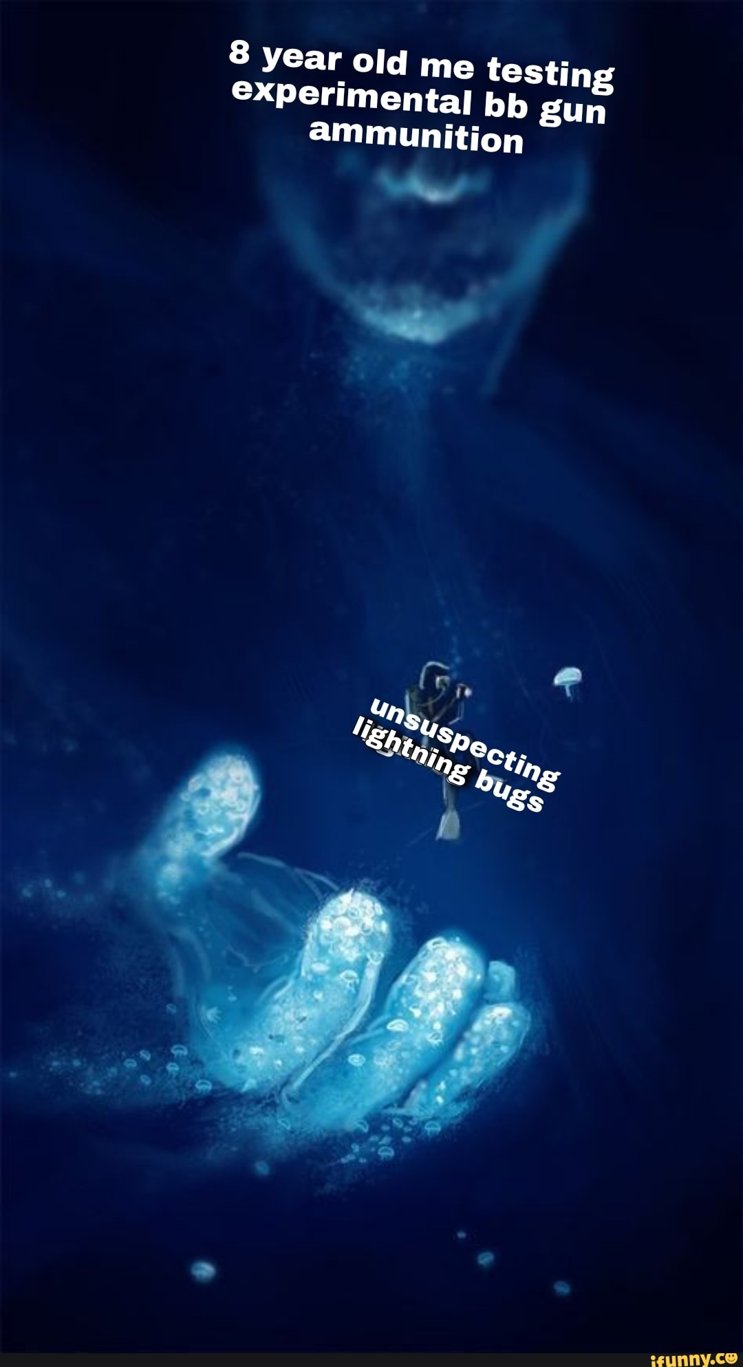 8 year old me testing bb gun ammunition - iFunny