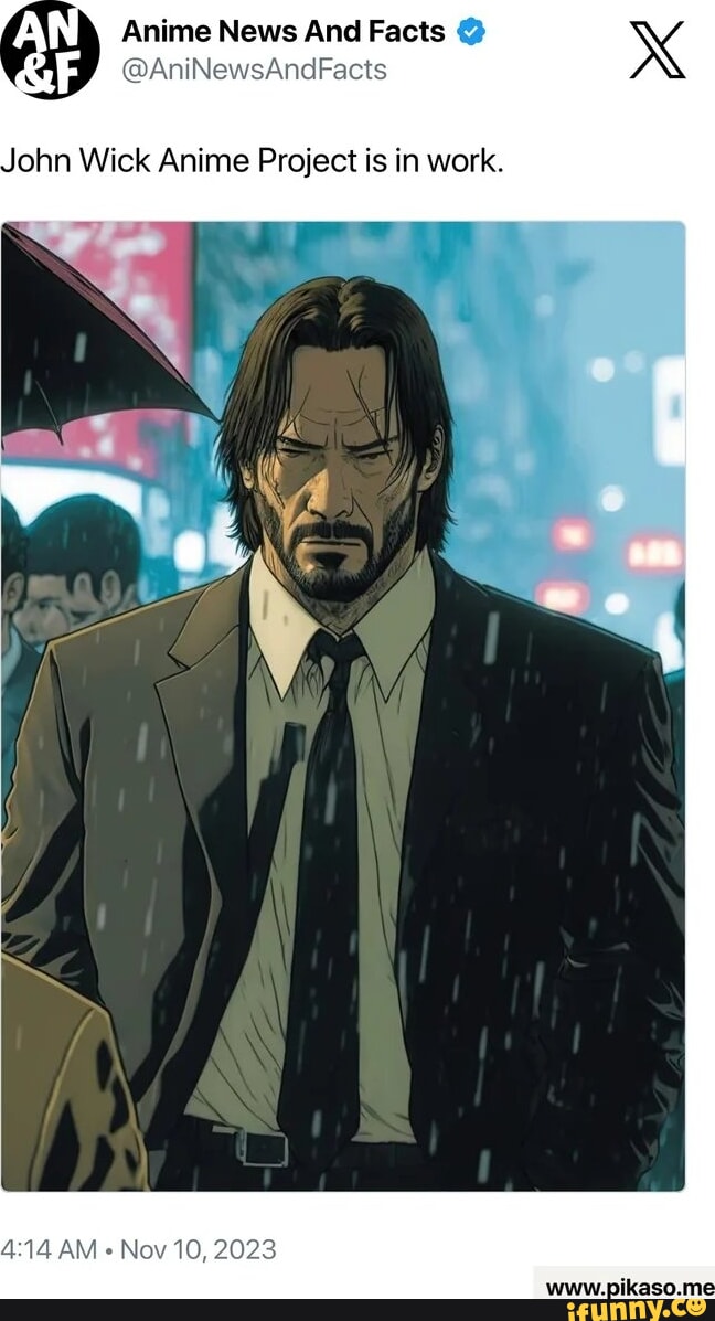 Anime News And Facts @AniNewsAndFacts John Wick Anime Project is in ...