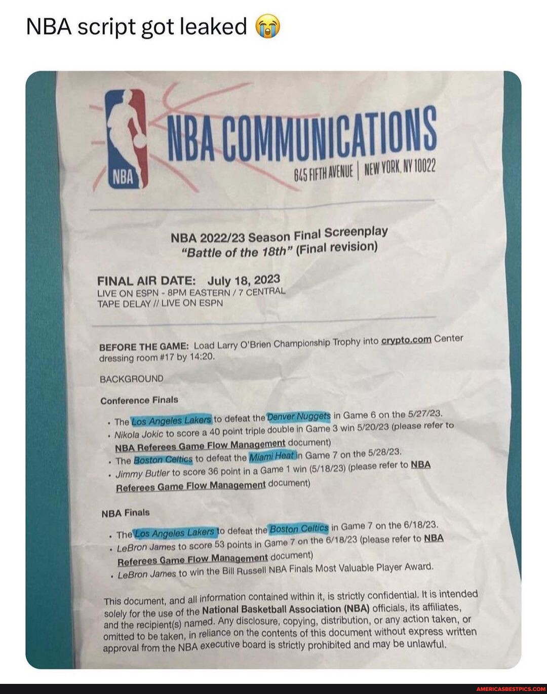 This script went viral on Twitter.. Here we go again with the theories ...