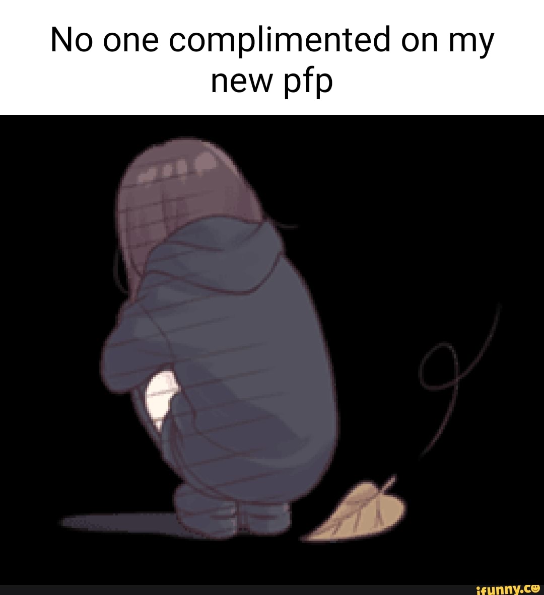 No one complimented on my new pfp al eh - iFunny