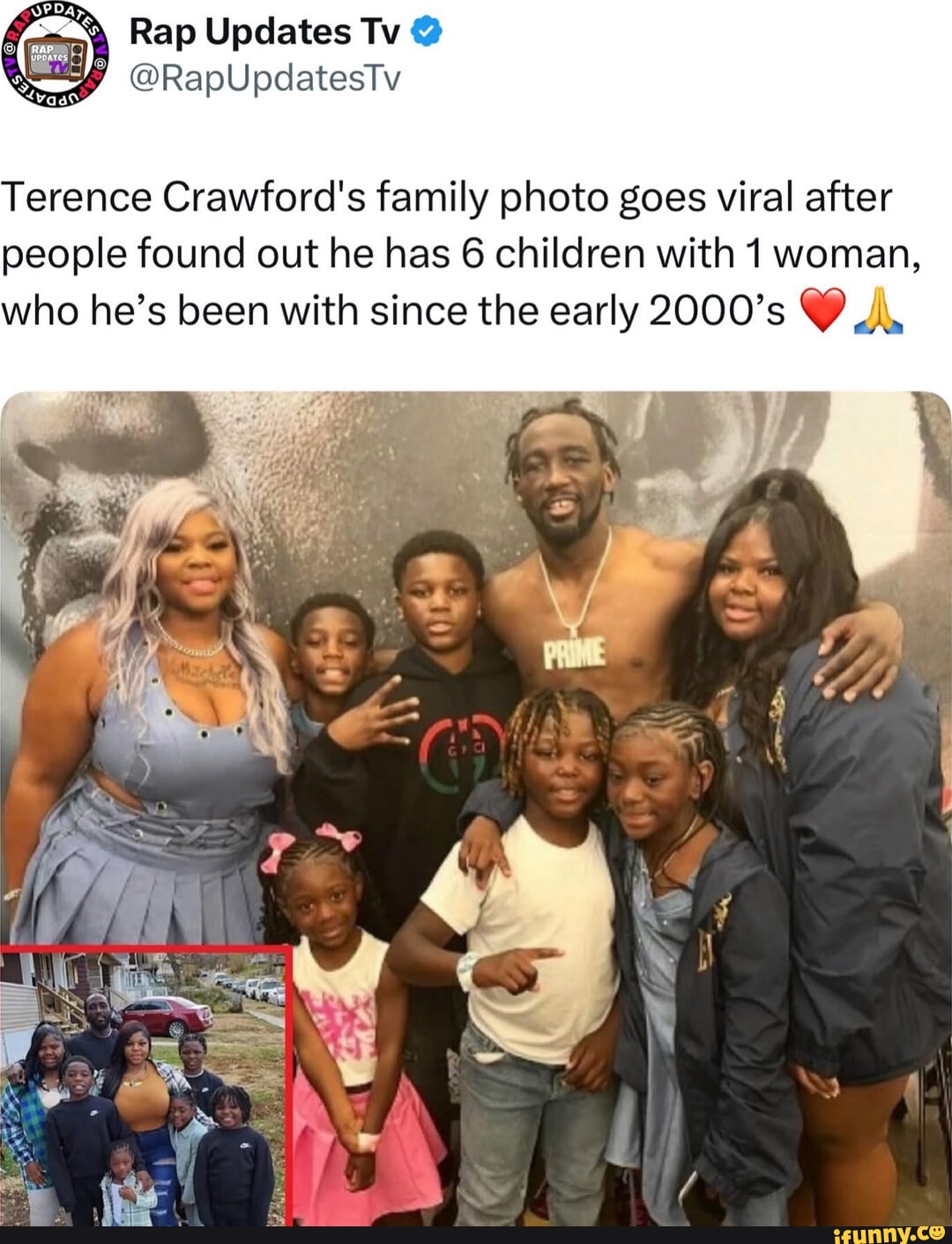 Terence Crawford's family photo goes viral after people found out he ...