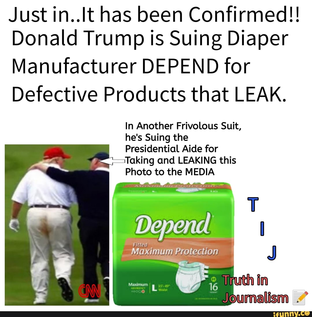 Just in has been Confirmed!! Donald Trump is Suing Diaper Manufacturer ...