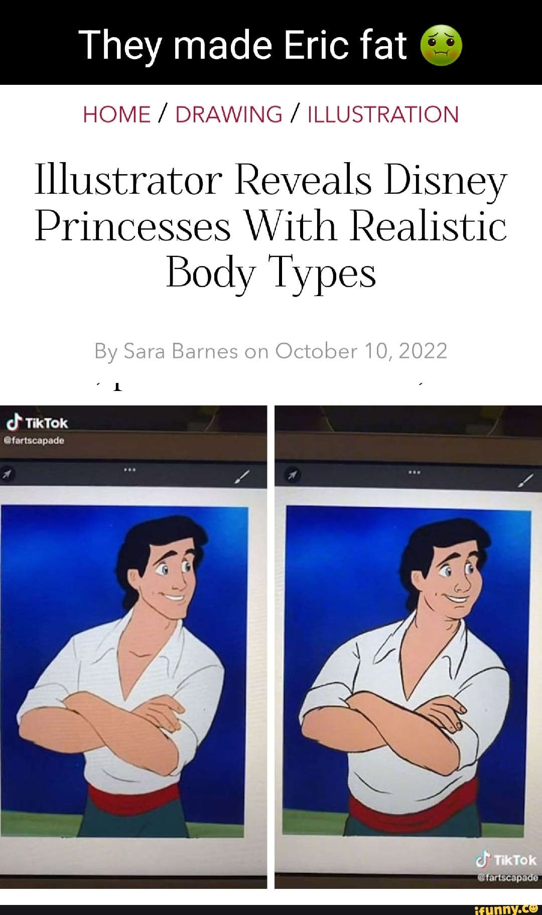 They made Eric fat HOME / DRAWING / ILLUSTRATION Illustrator Reveals ...