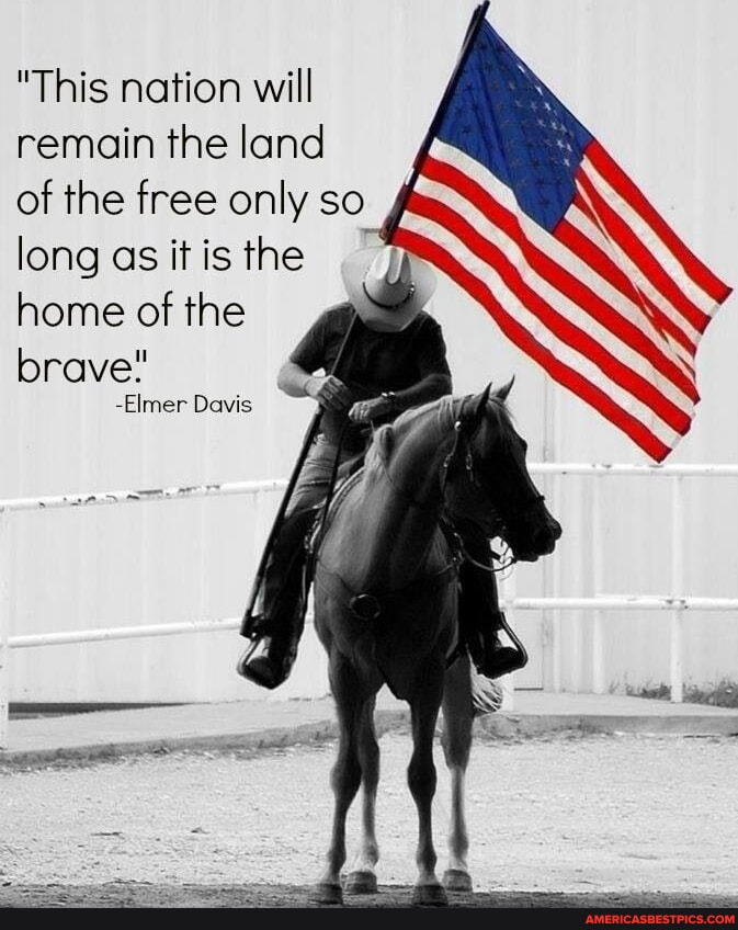 "This nation will remain the land of the free only so long as it is the ...