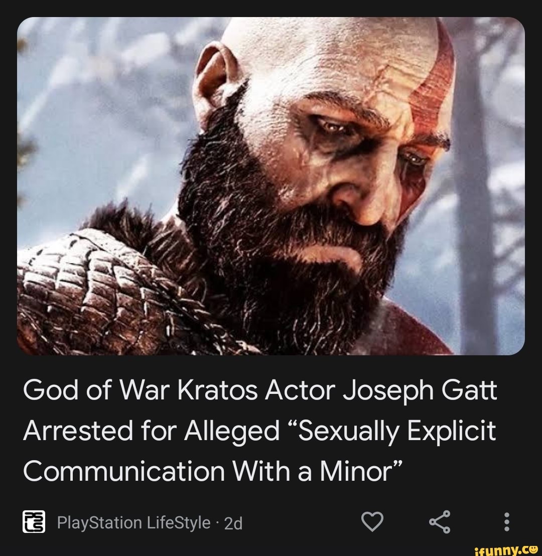 God of War Kratos Actor Joseph Gatt Arrested for Alleged "Sexually ...