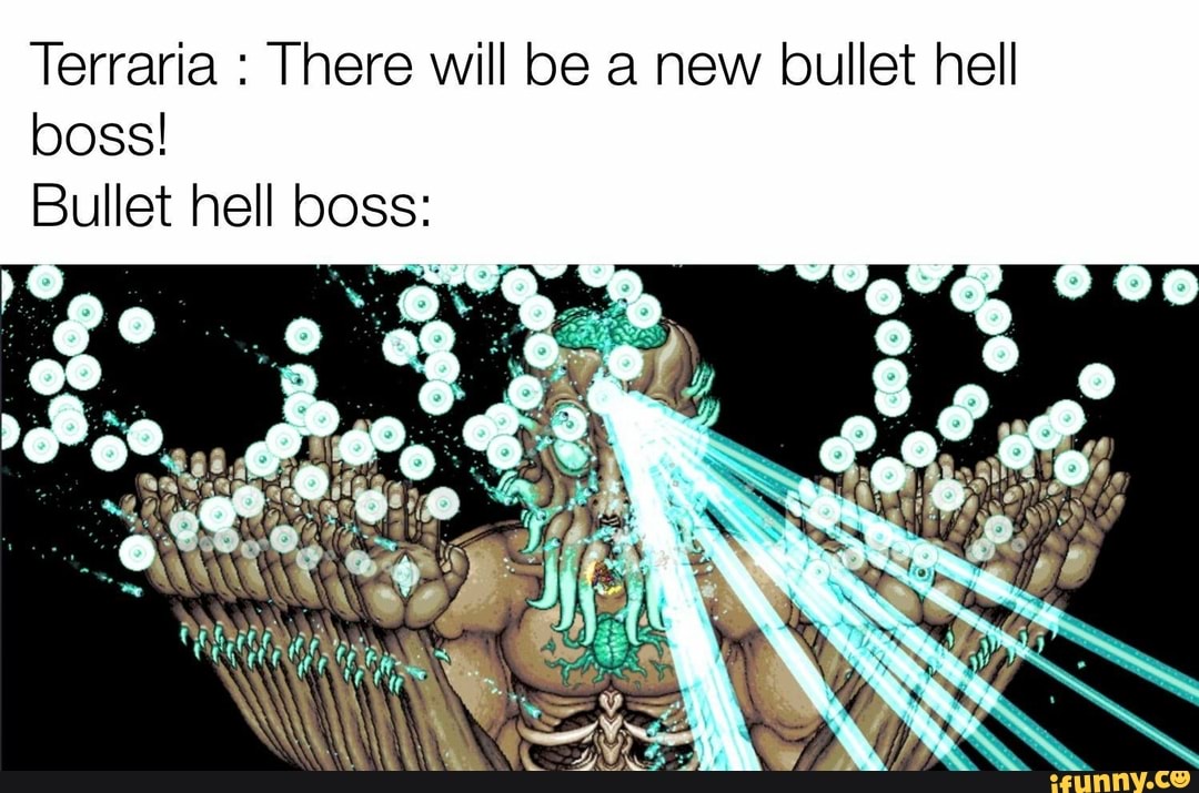 Terraria There will be a new bullet hell boss! Bullet hell boss: - iFunny