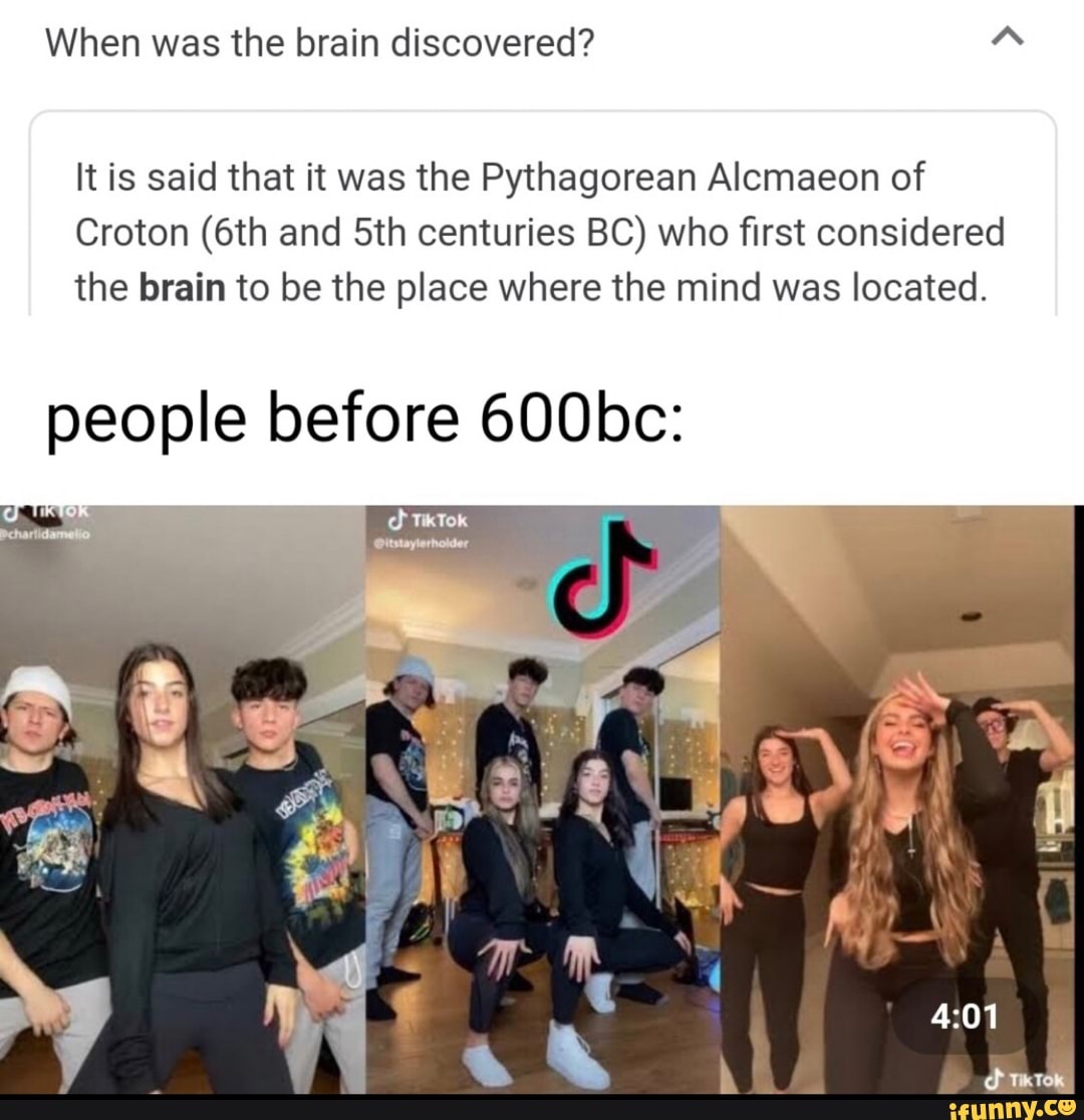 When was the brain discovered? It is said that it was the Pythagorean ...