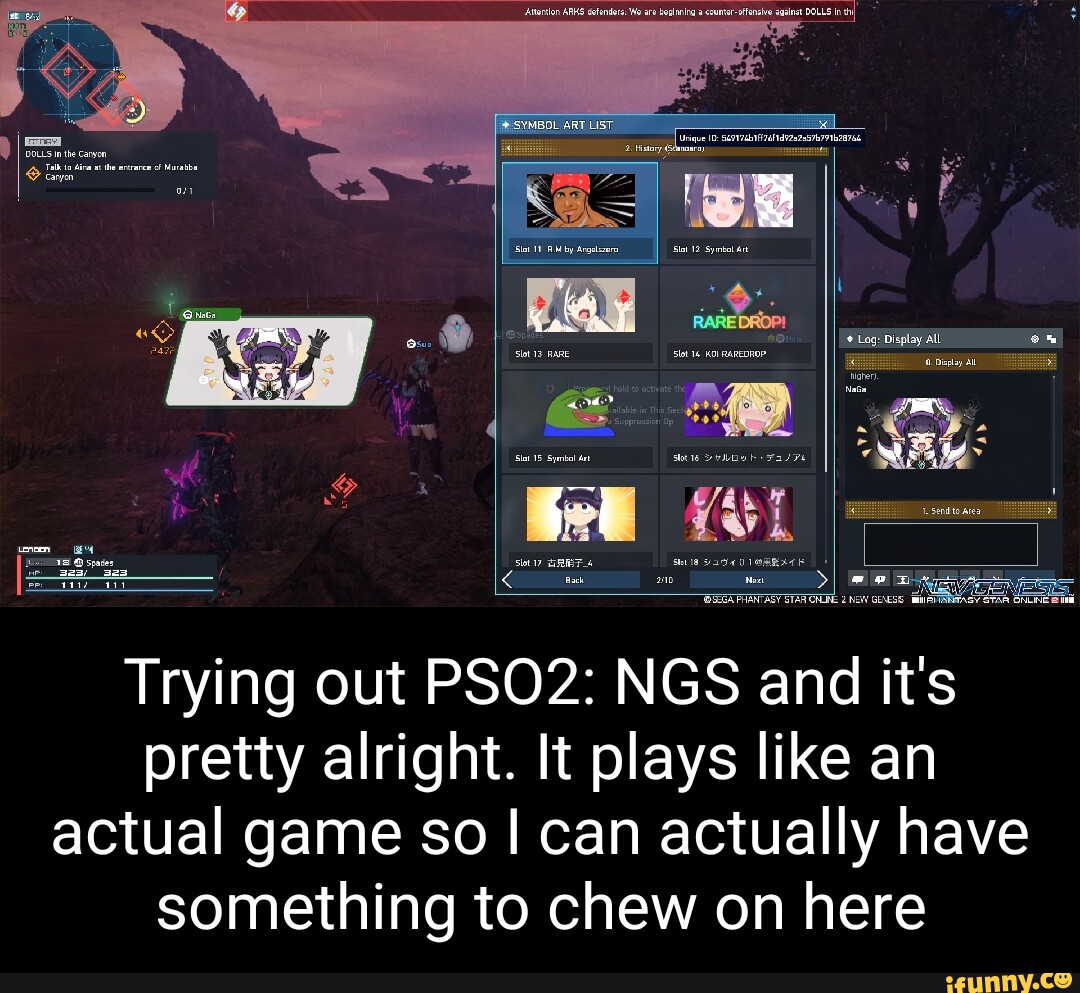 Pso2 memes. Best Collection of funny Pso2 pictures on iFunny