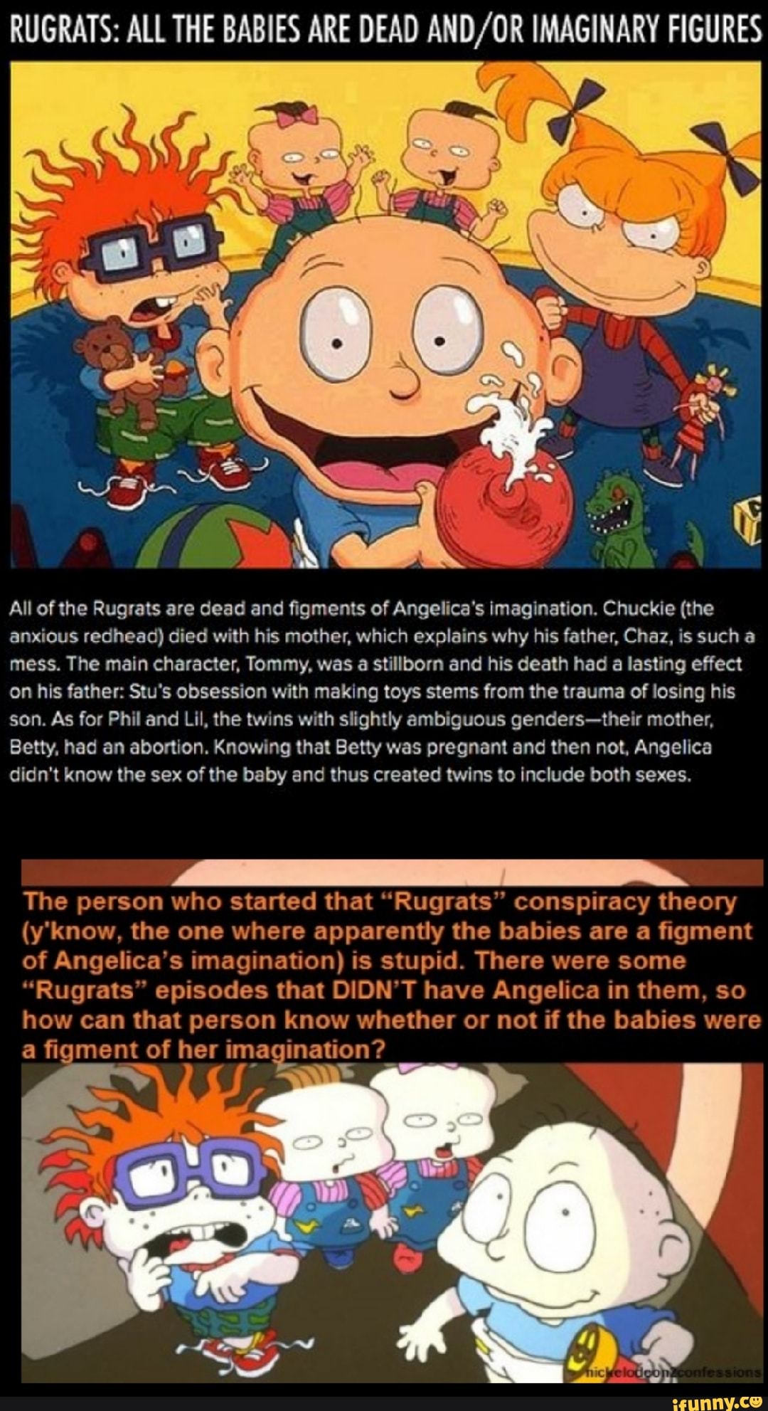 RUGRATS: ALL THE BABIES ARE DEAD IMAGINARY FIGURES All of the Rugrats ...