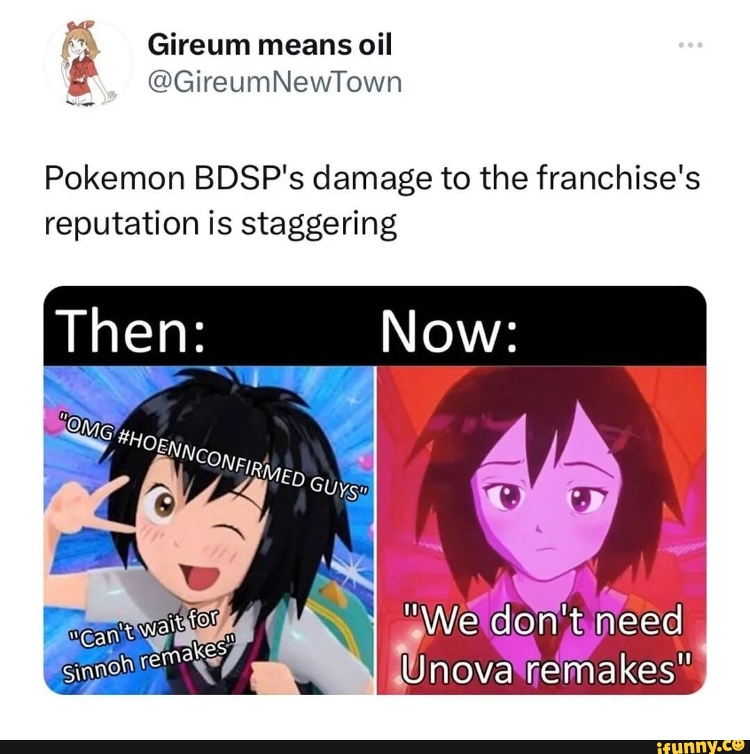 Gireum means oil @Gi Pokemon BDSP's damage to the franchise's ...