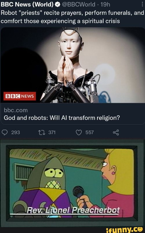 BBC News (World) @BBCWorld Robot "priests" recite prayers, perform ...