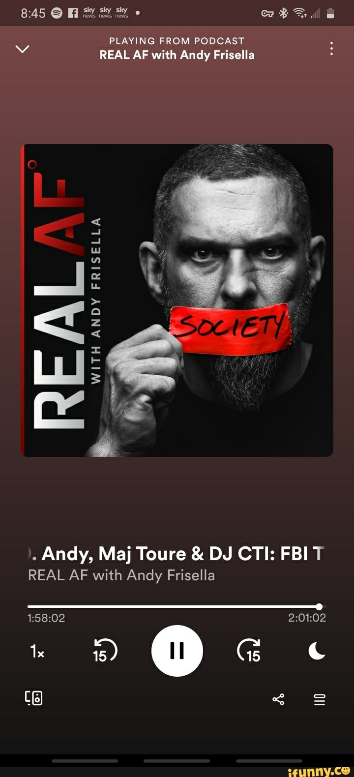 PLAYING FROM PODCAST REAL AF with Andy Frisella WITH ANDY FRISELLA ANDY ...