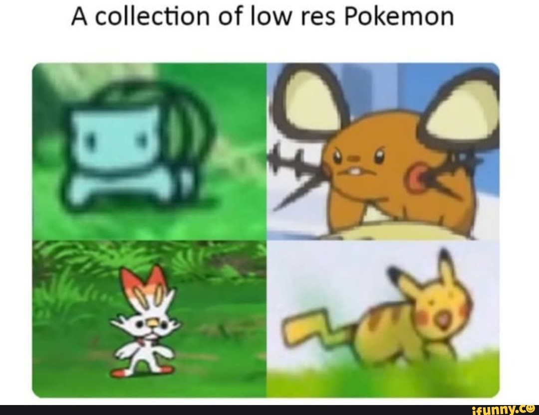 A collection of low res Pokemon - iFunny