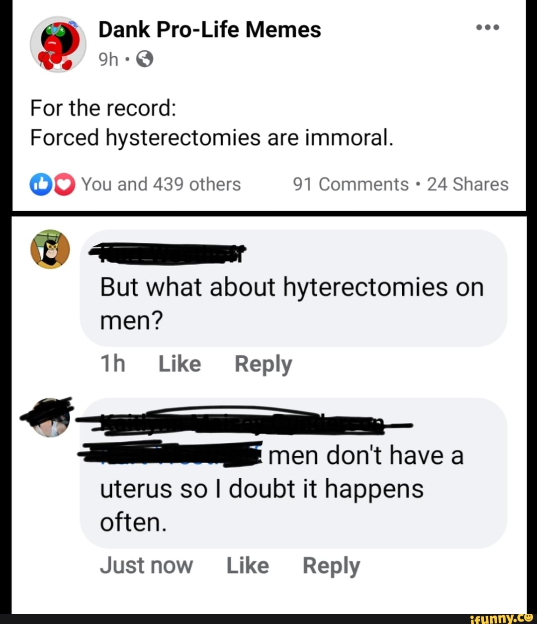 Dank Pro-Life Memes fe For the record: Forced hysterectomies are ...