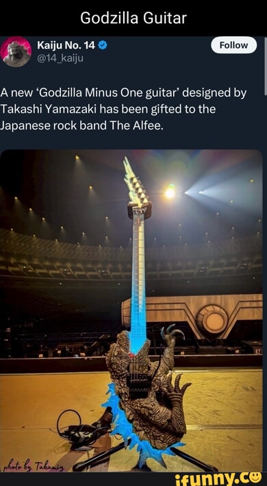 Godzilla Guitar Kaiju No. A new 'Godzilla Minus One guitar' designed by ...